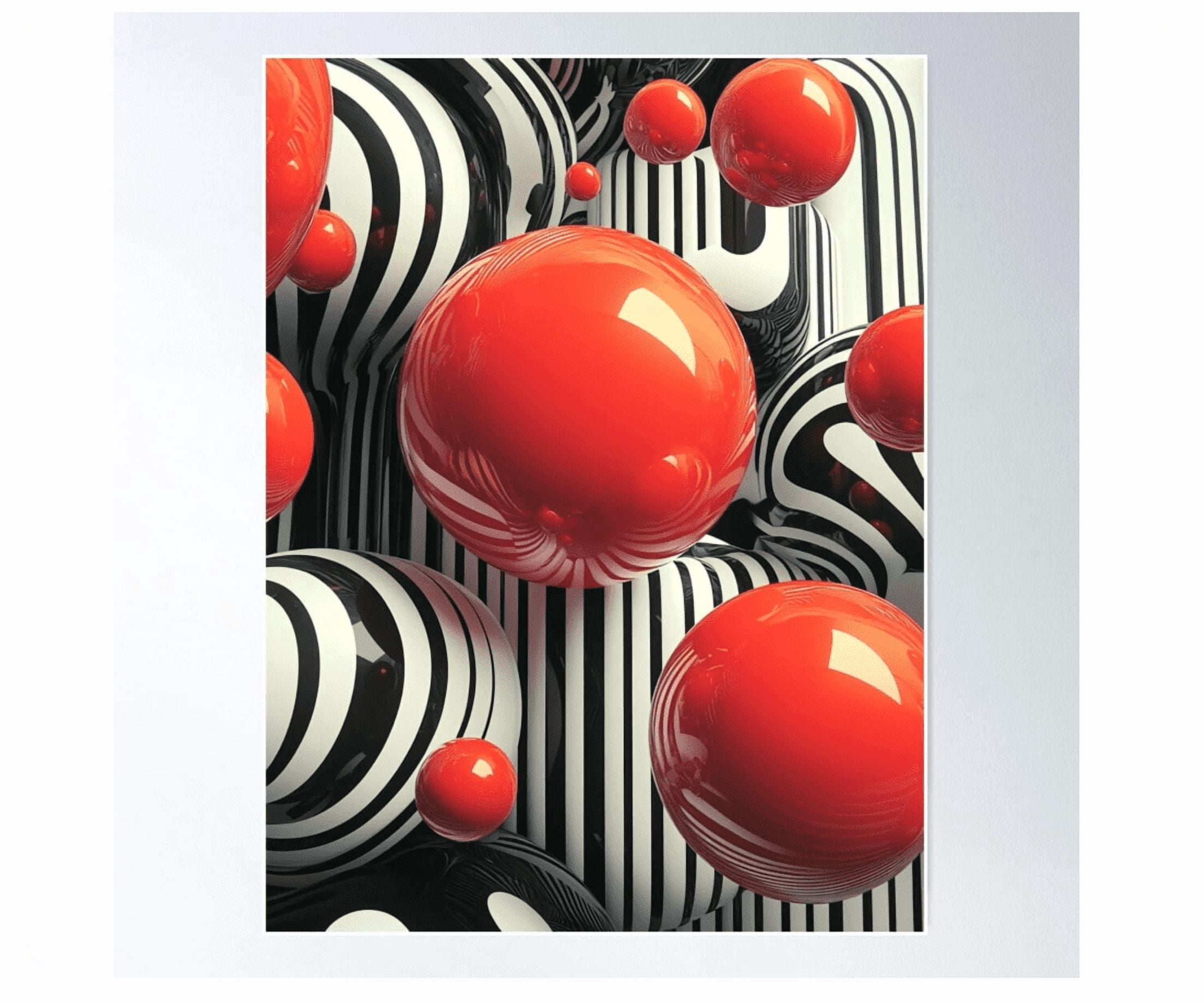 Abstract Optical Illusion 4928 Poster Wall Art Modern Wall Decor For ...