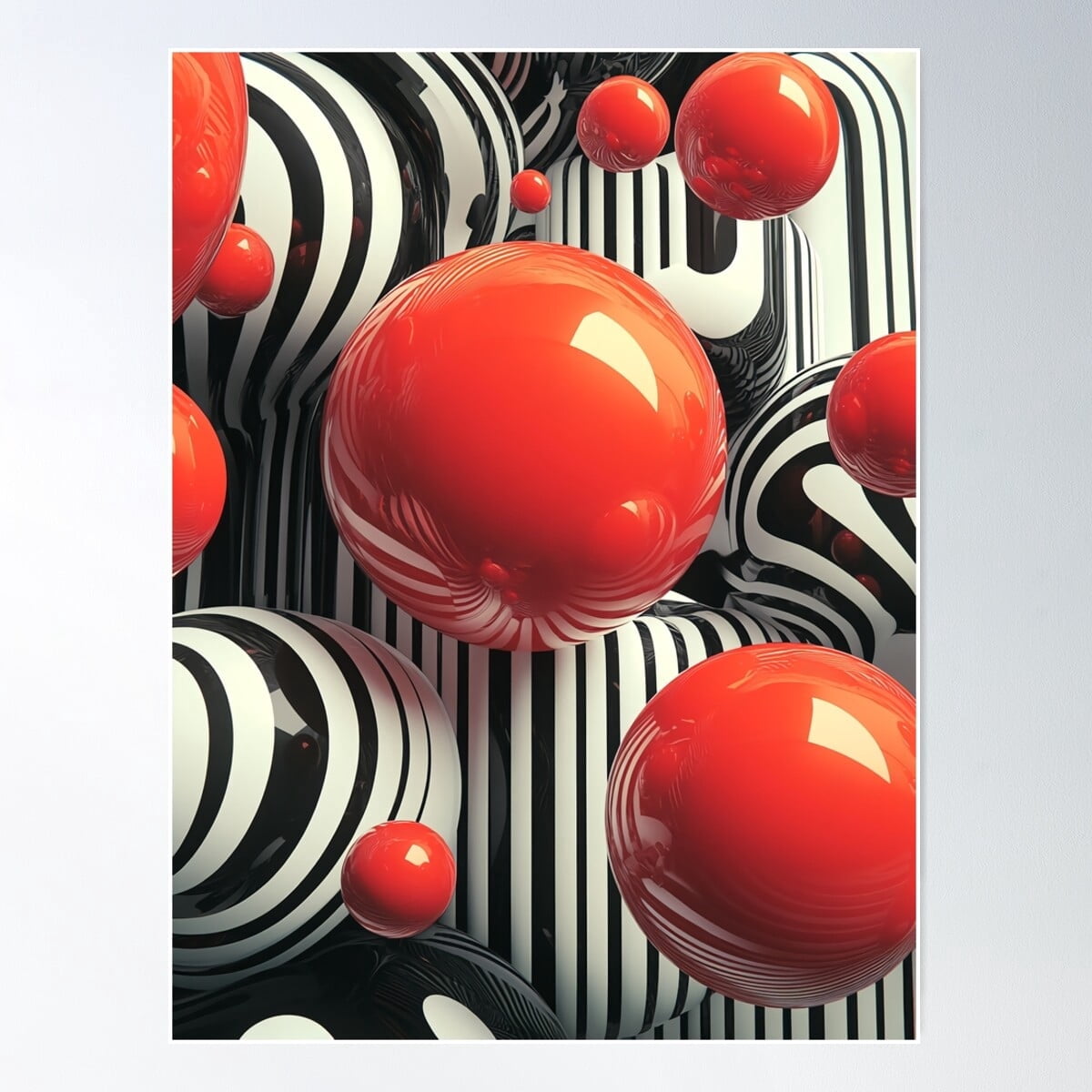 Abstract Optical Illusion 4928 Poster Wall Art Modern Wall Decor For ...