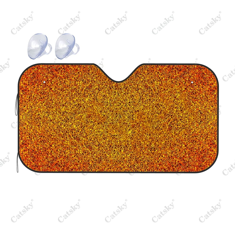 Abstract - Orange Auto Windshield Sun Shade Car Front Window Visor ...