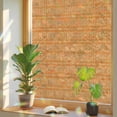 Abstract Orange Pixels Window Privacy Film, Modern Minimalist Geometric ...