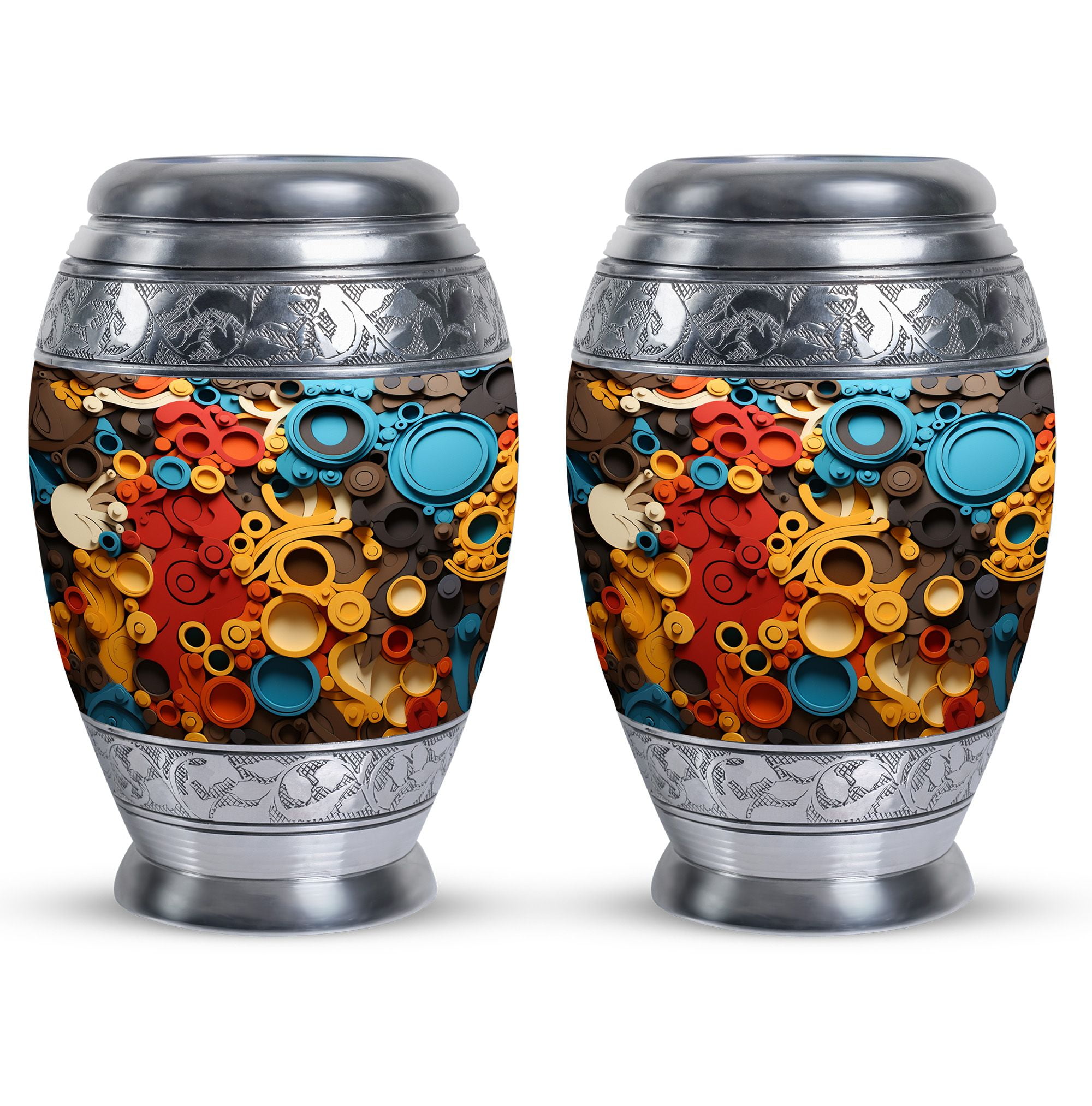 Abstract Orbits Small Urn Keepsake - Burial Urns - Urn For Ashes For ...