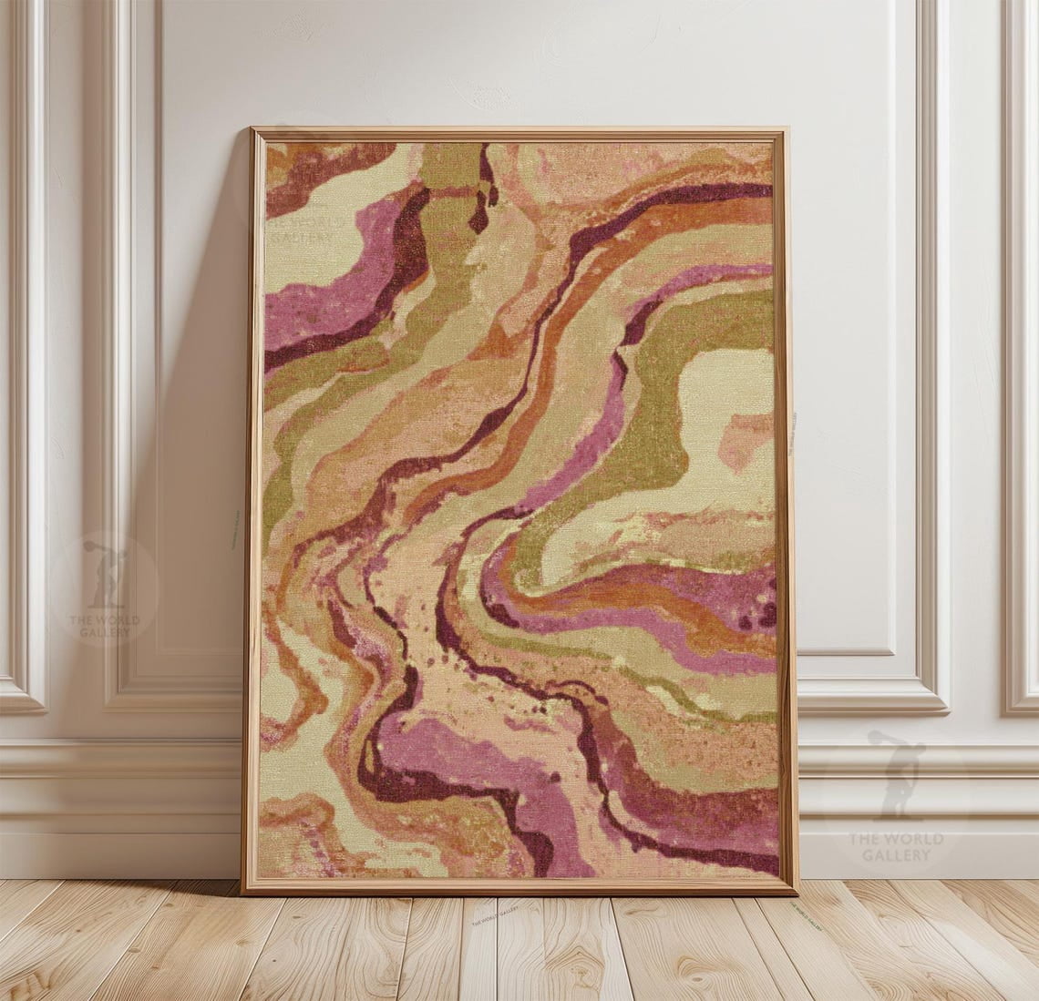 Abstract Organic Earth Tone Wall Art Boho Decor Home Illustration ...