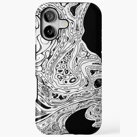 Abstract Organic Line Art Phone Case iPhone 17 11 12 13 14 15 17 Pro ...