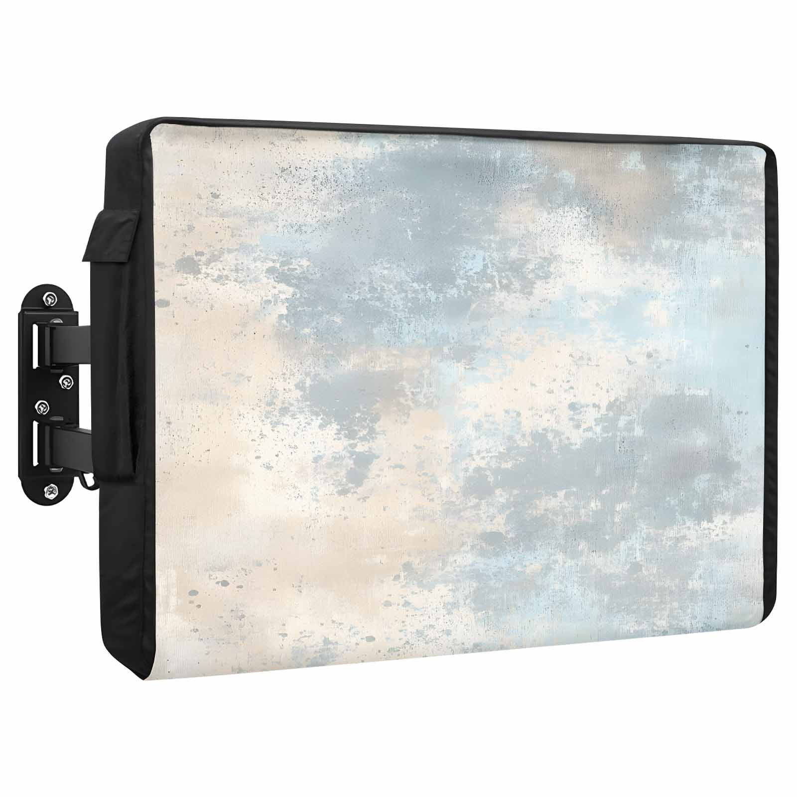 Abstract Outdoor TV Cover 30 to 32 Inch Watercolor Teal Brown Gradient ...