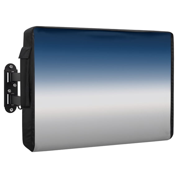Abstract Outdoor TV Cover 48 to 50 Inch Blue Grey Gradient Modern Art ...