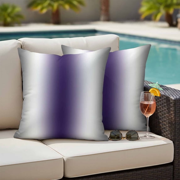 Abstract Outdoor Waterproof Throw Pillow Covers Set of 2, 18"x18", Dark ...