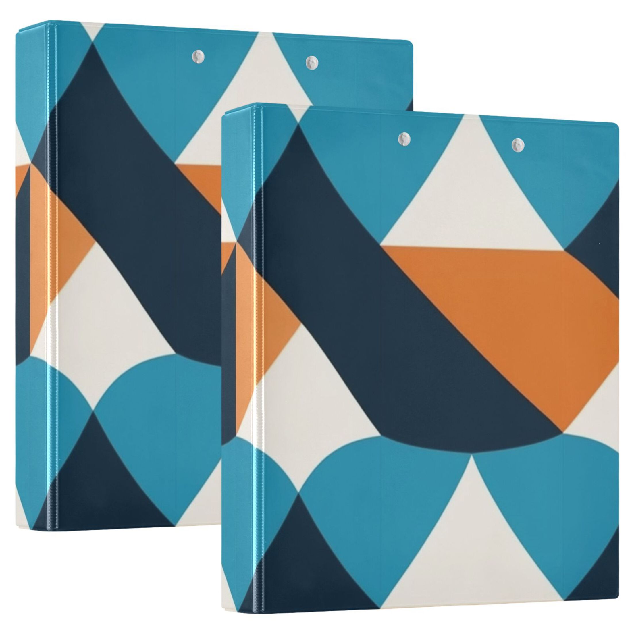 Abstract Overlapping Circles 3 Ring Hardcover Binders 1.5" Round Rings ...