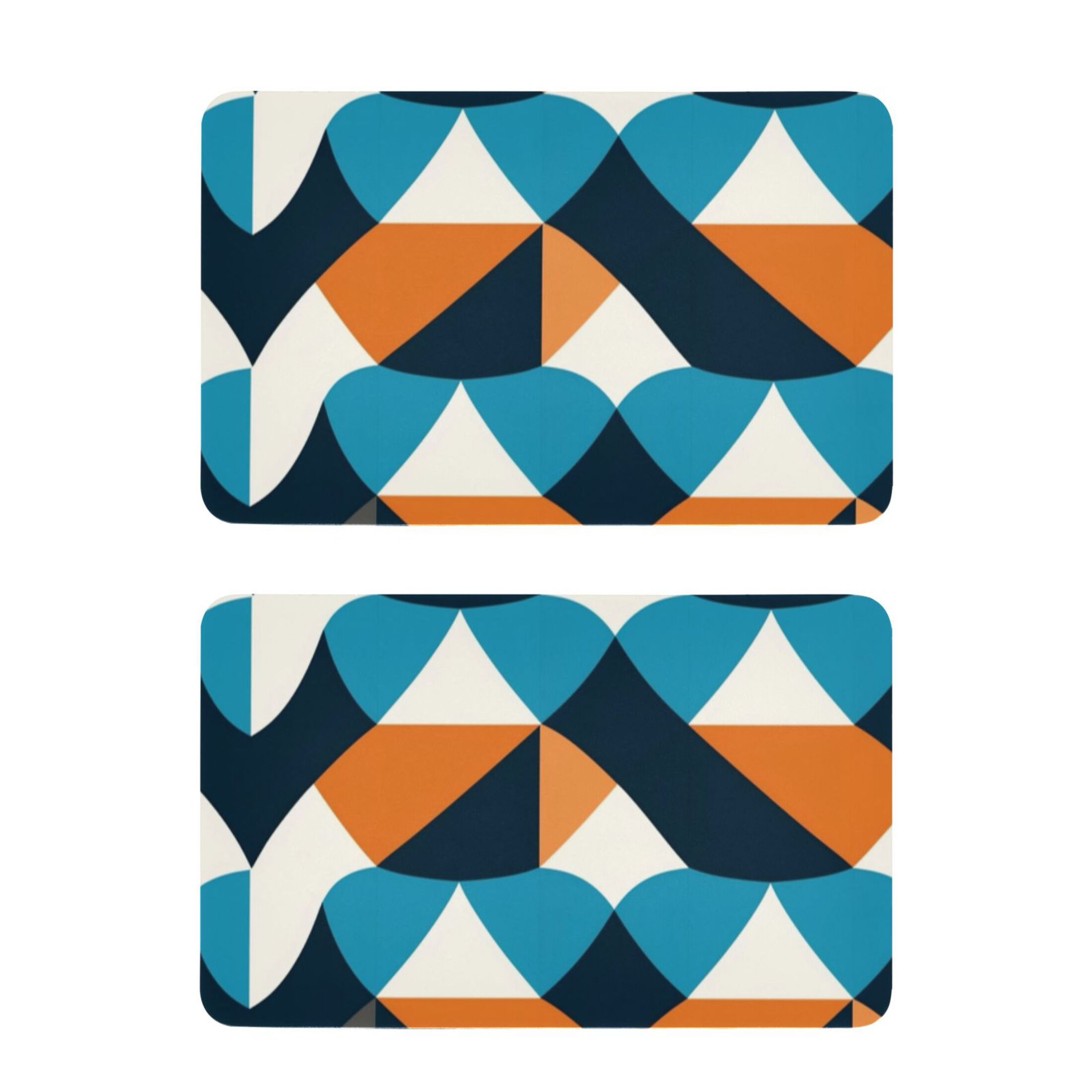 Abstract Overlapping Circles Refrigerator Magnet Stickers Square Fridge ...