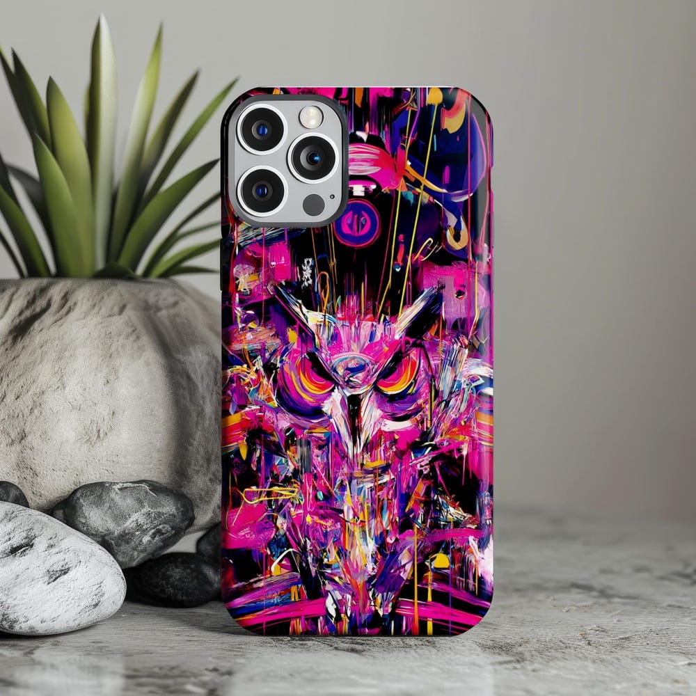 Abstract Owl Art Unique Design Stylish Artistic Gift Idea Durable Art ...