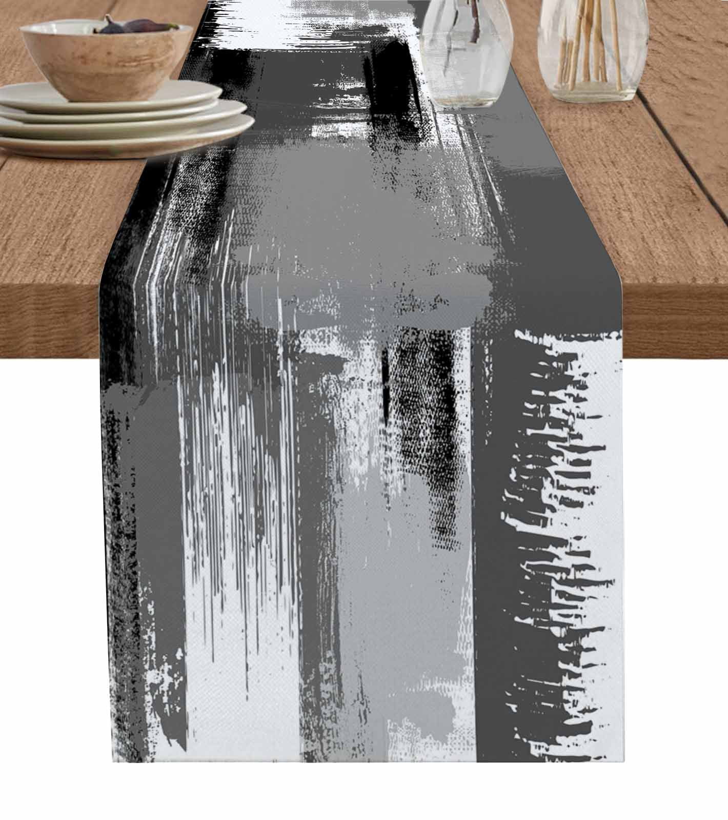 Abstract Paint Brush Oil Painting rations Coffee Table r Tablecloth ...