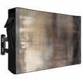 Abstract Paint Outdoor TV Cover 60 to 65 inch Retro Brown Gradient ...