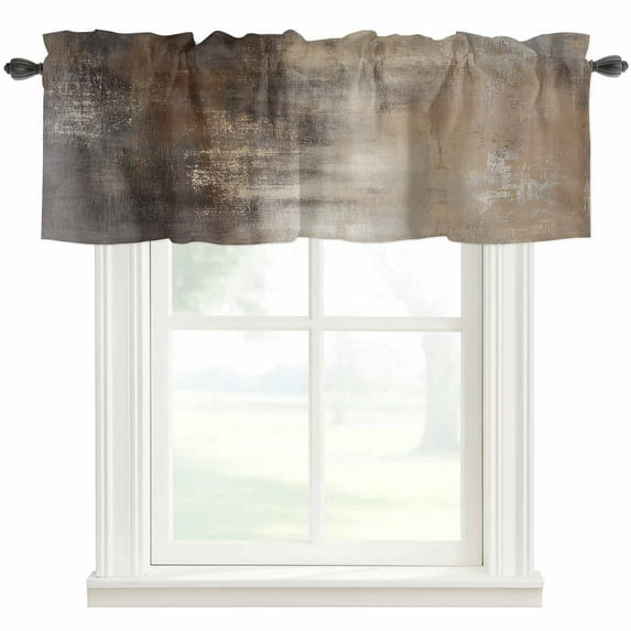 Abstract Paint Valances for Windows Brown Gradient Mottled Retro Art ...