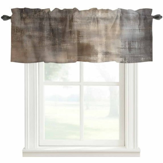 Abstract Paint Valances for Windows Brown Grey Gradient Mottled Retro ...