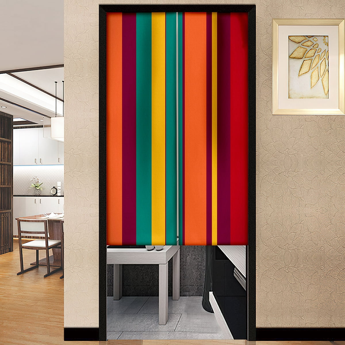 Abstract Paint Waves Door Curtains Boys Bedroom Living Room Partition ...