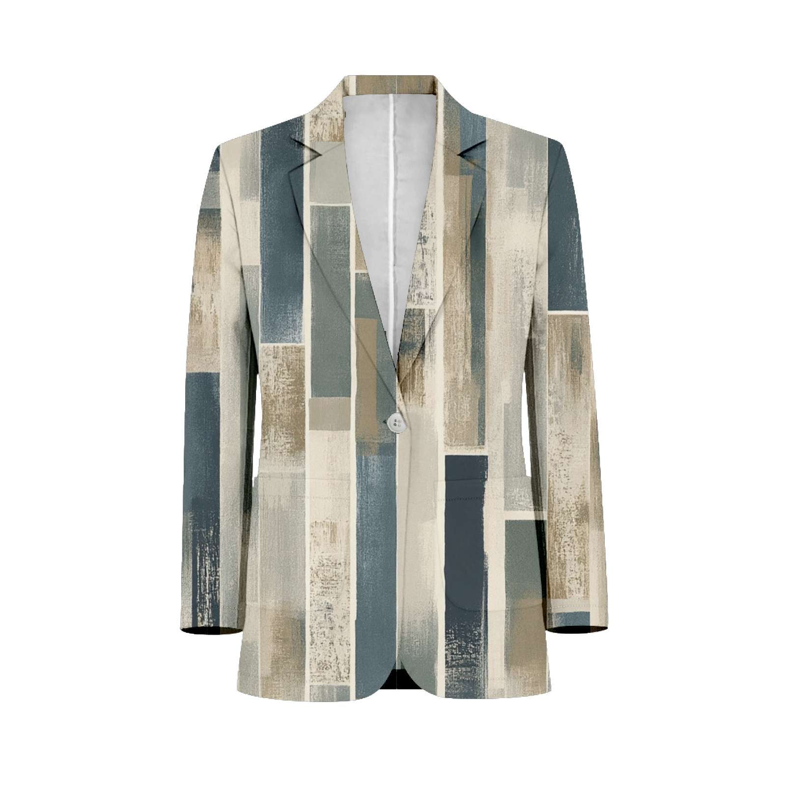 Abstract Painted Block Pattern Customized Men's Suits full man Shawl ...