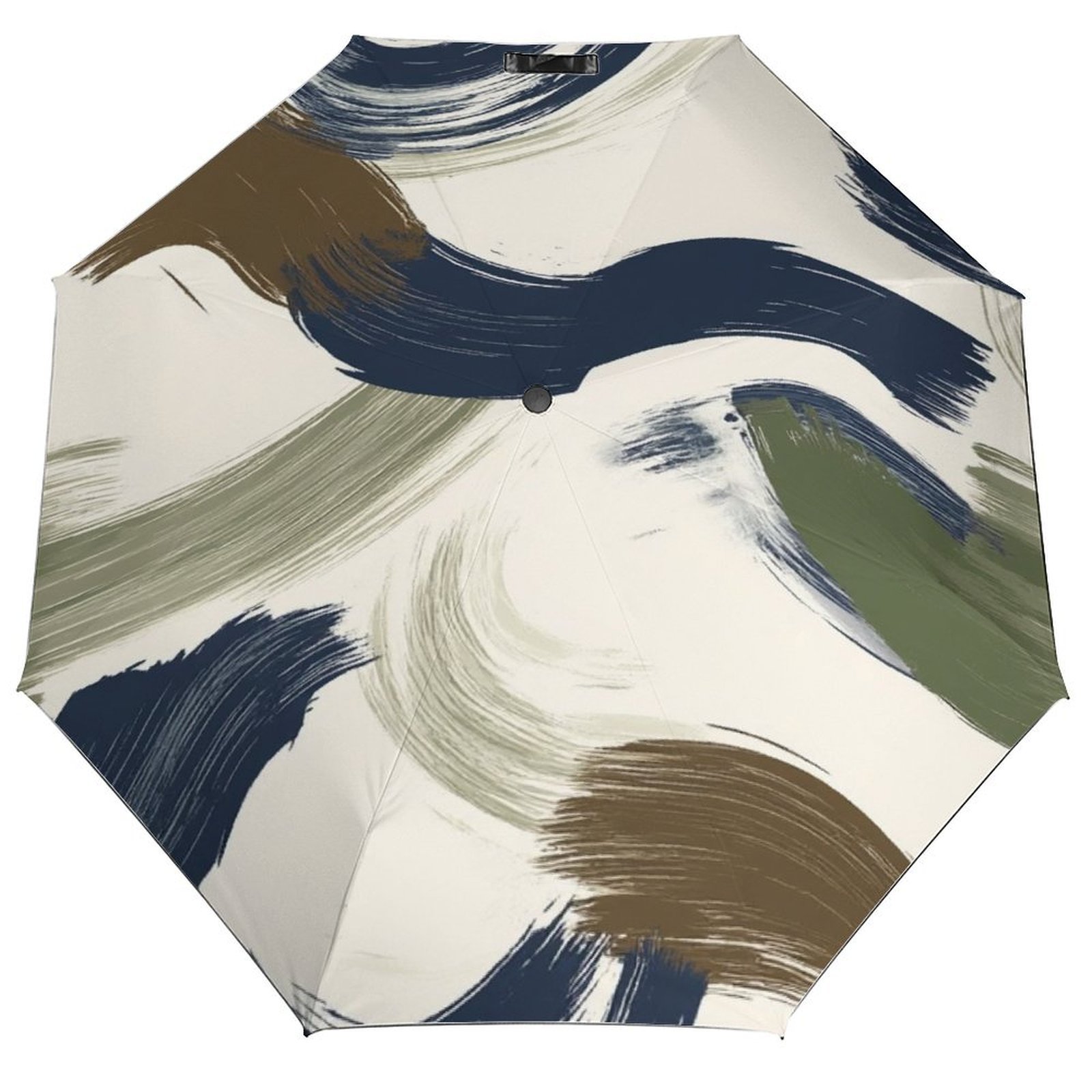 Abstract Painted Brushstrokes Swirls Art Rain Umbrella Sun Protection ...