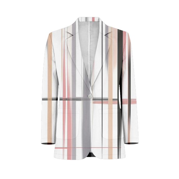 Abstract Painted Line Pattern Mens Suits Shawl Collar Slim Fit Suit ...
