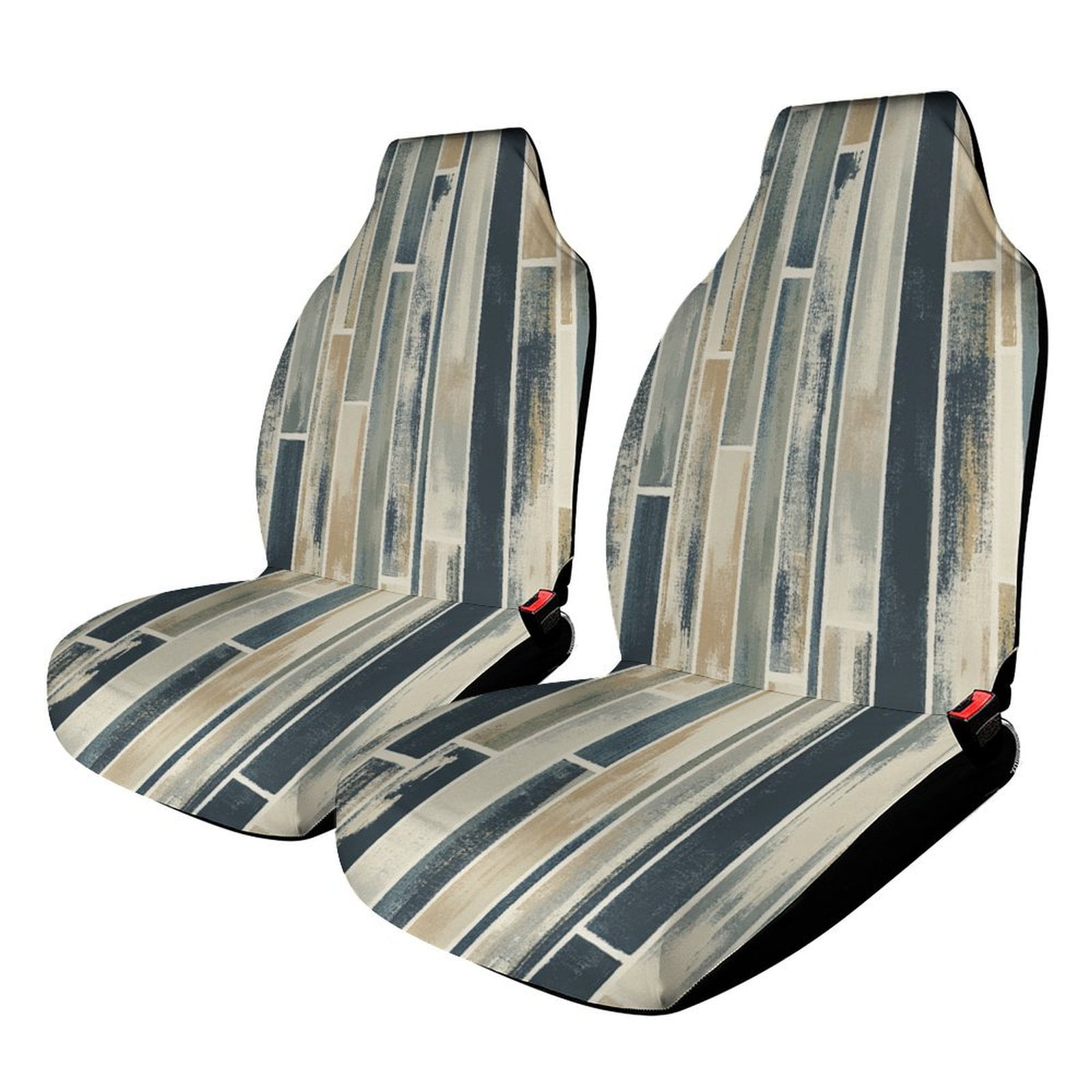 Abstract Painted Wood Planks Car Seat Covers Front Seats Universal Fit ...