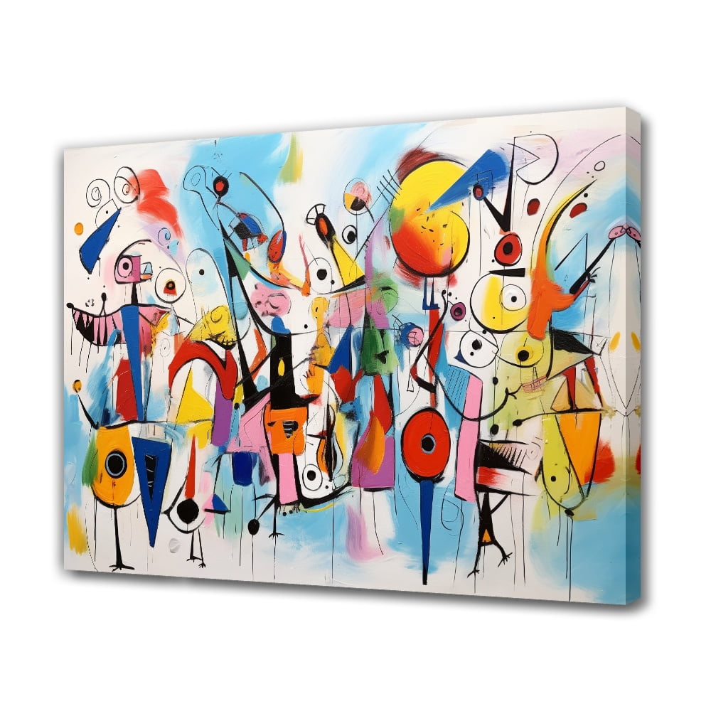 Abstract Painting Colorful Background Street Art Style Graffiti Framed ...