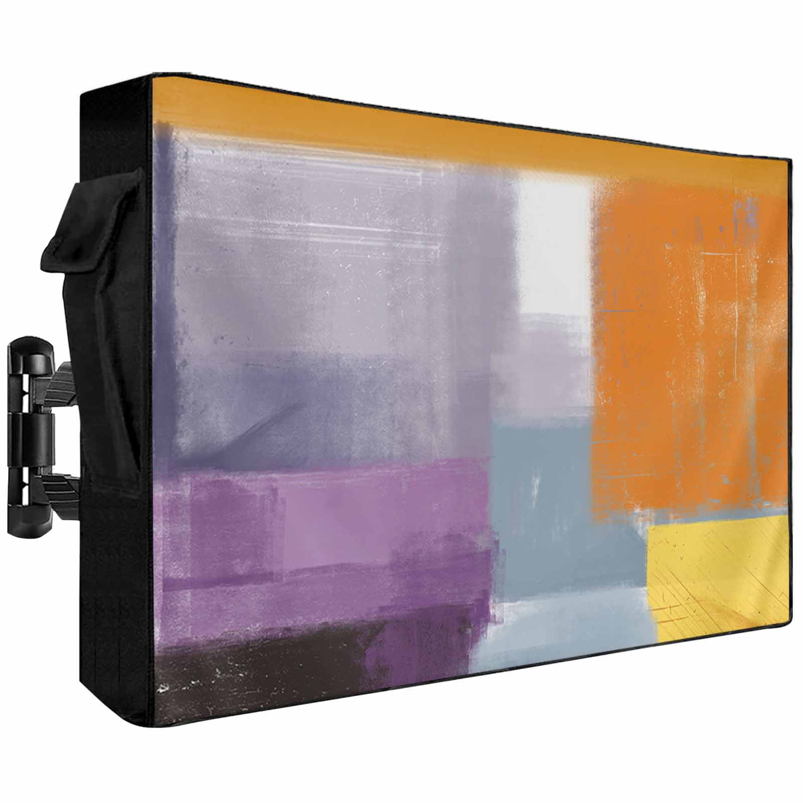 Abstract Painting Outdoor TV Cover 48 to 50 inch Art Style Purple ...