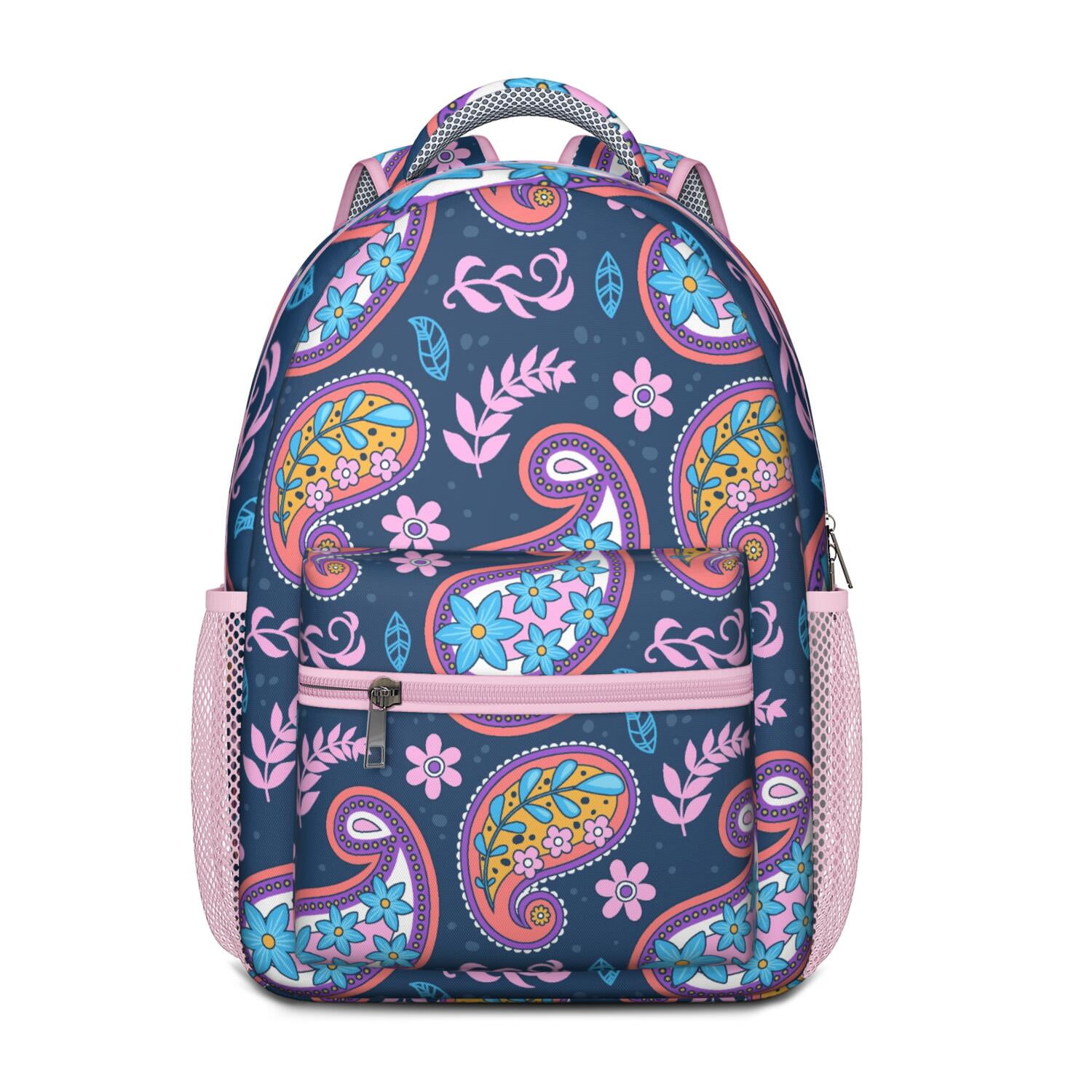 Abstract Paisley Art Waterproof Backpack - Lightweight Vintage Design ...