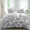 Abstract Paisley Pattern 4 Piece Duvet Cover Set Twin Size Vintage ...