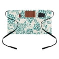 Abstract Paisley Pattern Half Waist Apron Vintage Ethnic Green Flower ...