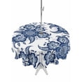 Abstract Paisley Pattern Round Outdoor Tablecloth with Umbrella Hole ...