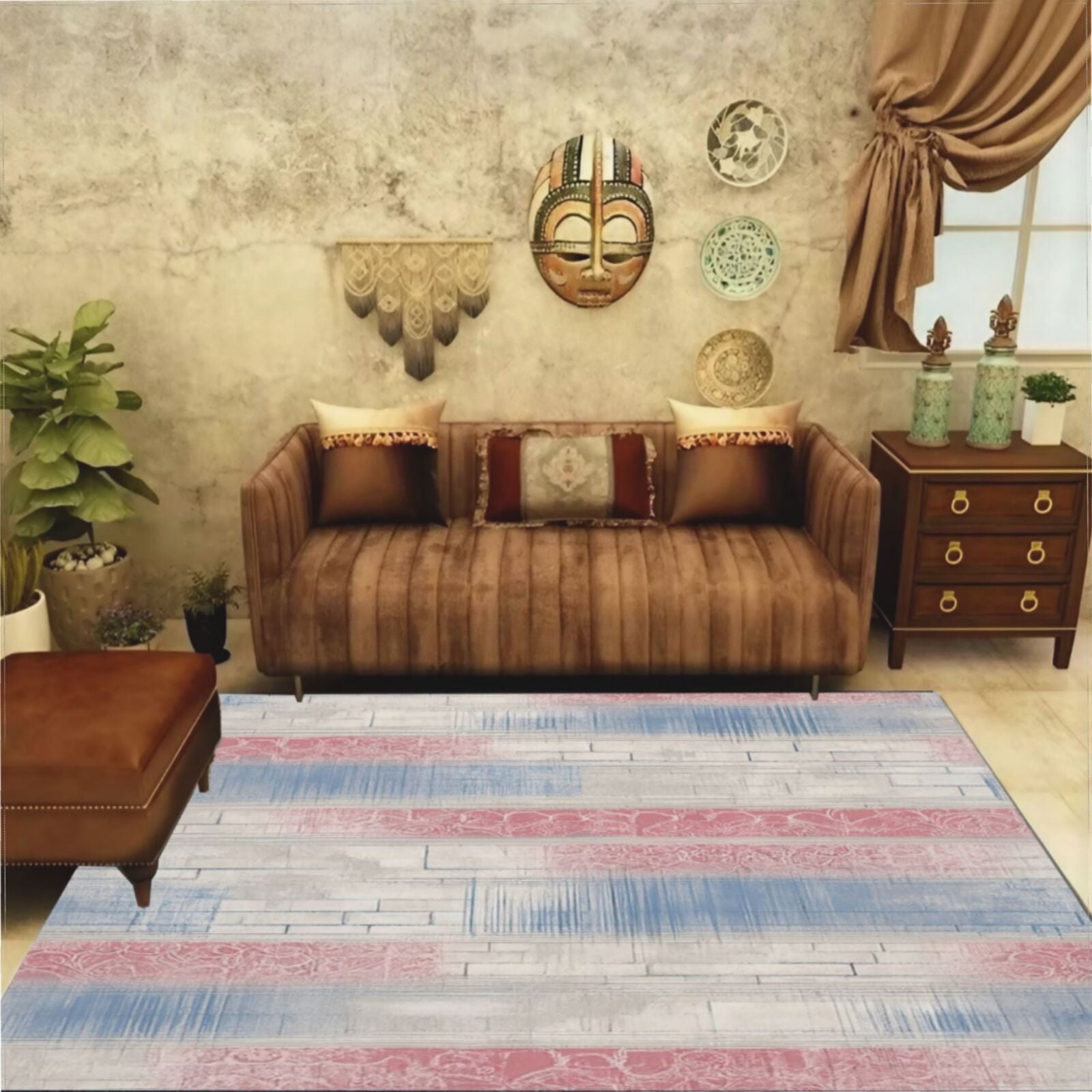 Abstract Pastel Brick Pattern Light Luxury Home Carpets Living Room ...