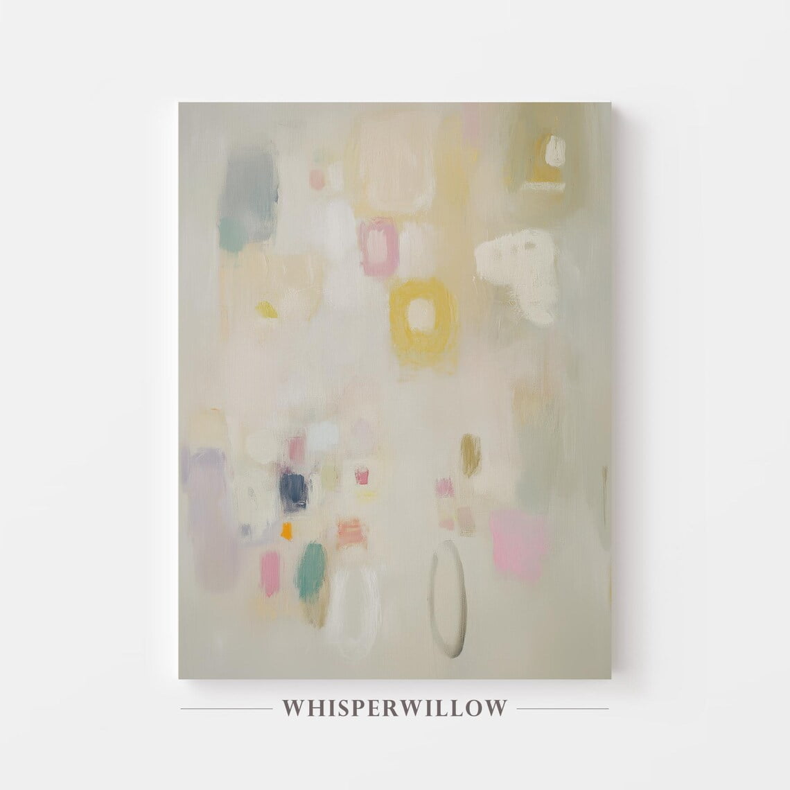 Abstract Pastel Color Block Wall Art, Modern Minimalist Print, Muted ...