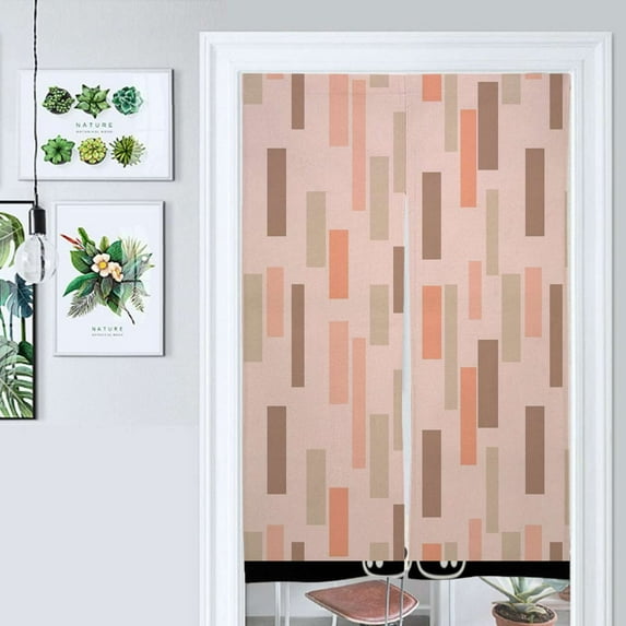 Abstract Pastel Rectangle Pattern Background Door Curtain Nordic Living ...