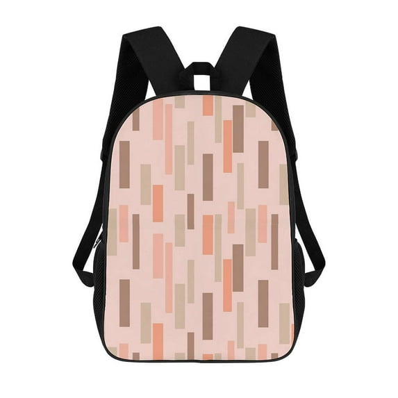 Abstract Pastel Rectangle Pattern Background Large Capacity Backpacks ...