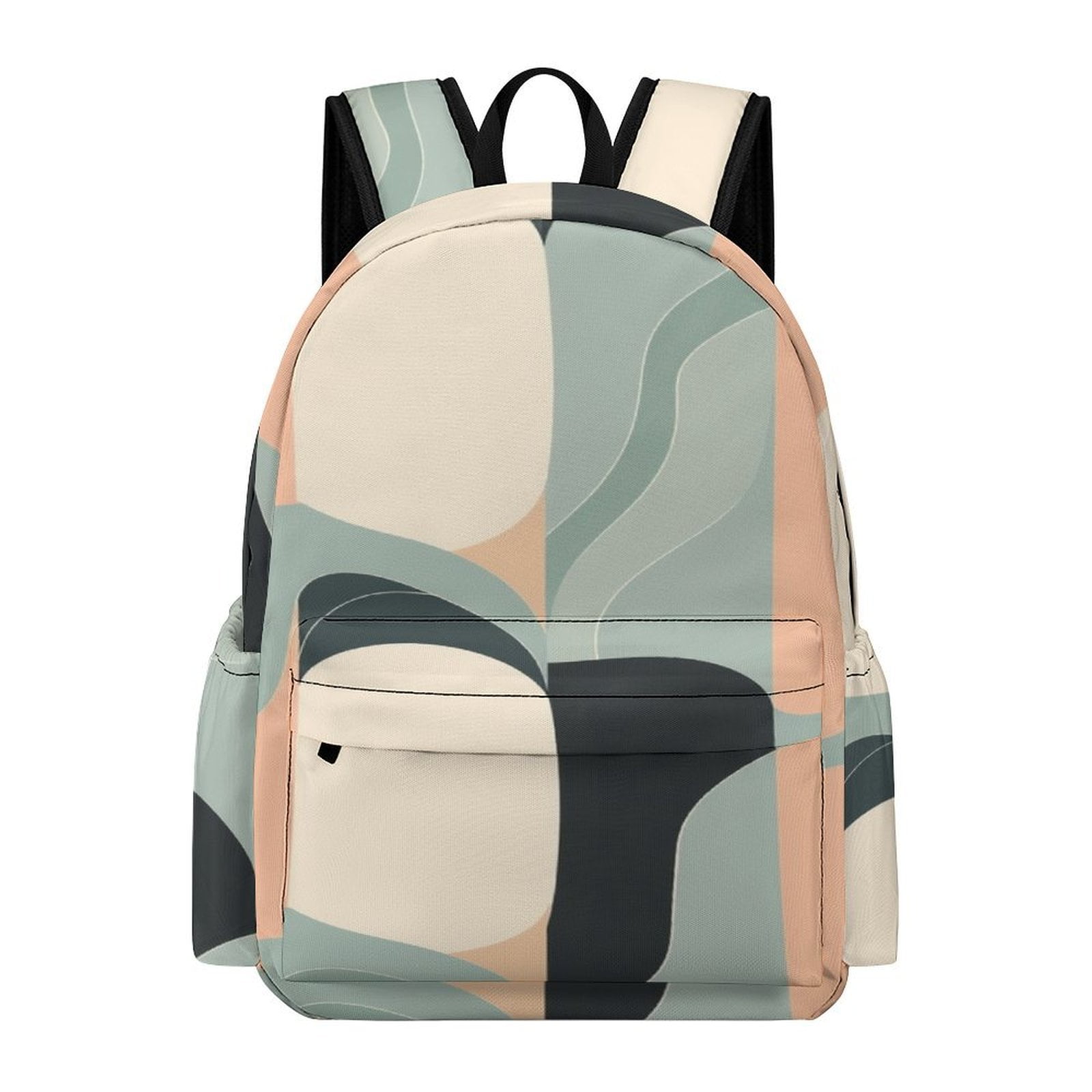 Abstract Pastel Shapes Backpack Teenagers Student School Bags Laptop ...
