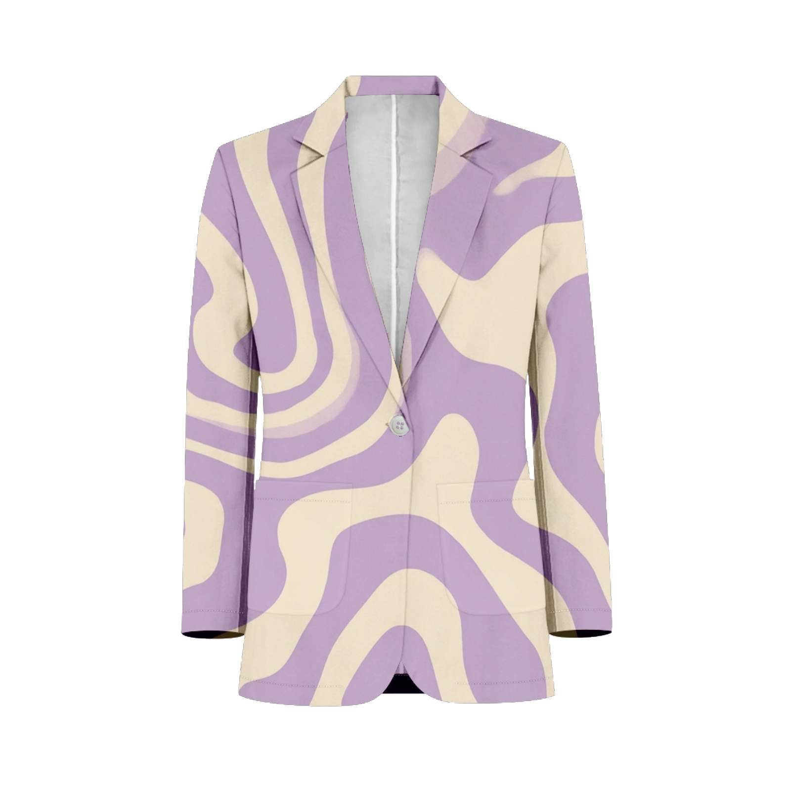 Abstract Pastel Swirl Design Art Customized Men's Suits full man Shawl ...