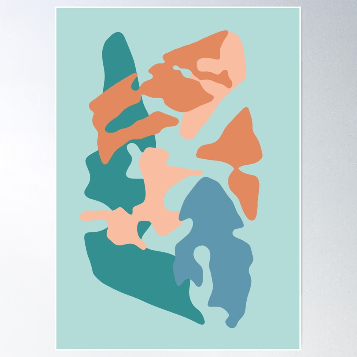 Abstract Pastels Poster Wall Art, Modern Wall Decor For Living Room ...