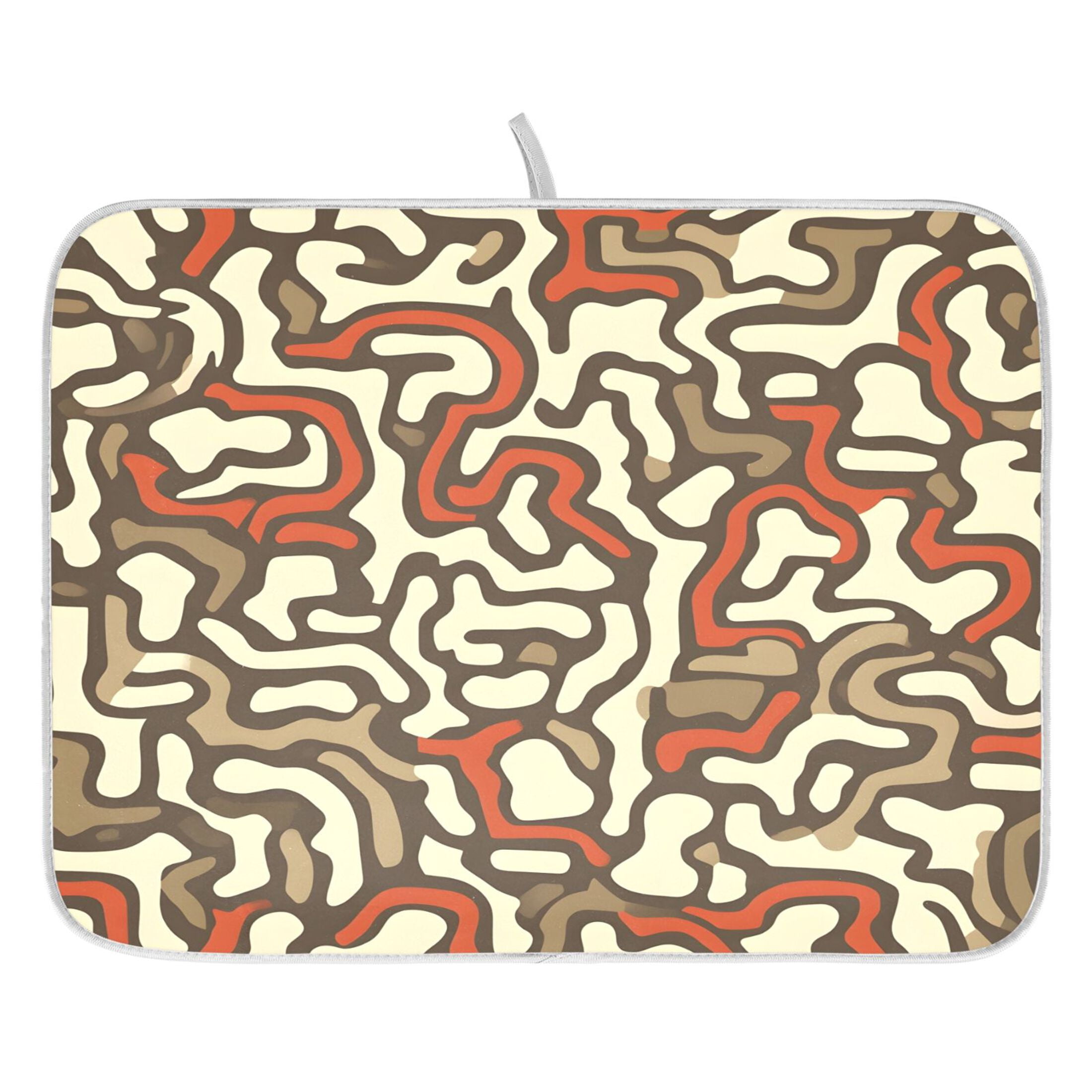 Abstract Pattern Design Drying Dish Mat Quick Drying Absorbent Soft ...
