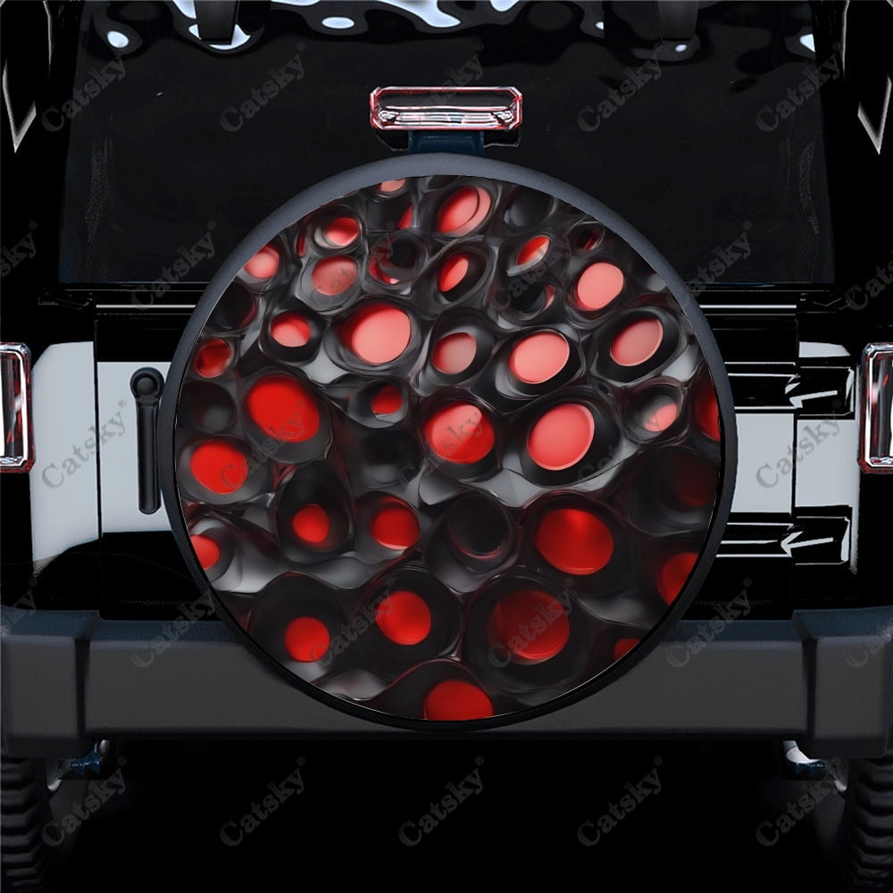 Abstract Pattern Design Polyester Universal Spare Wheel Tire Cover ...