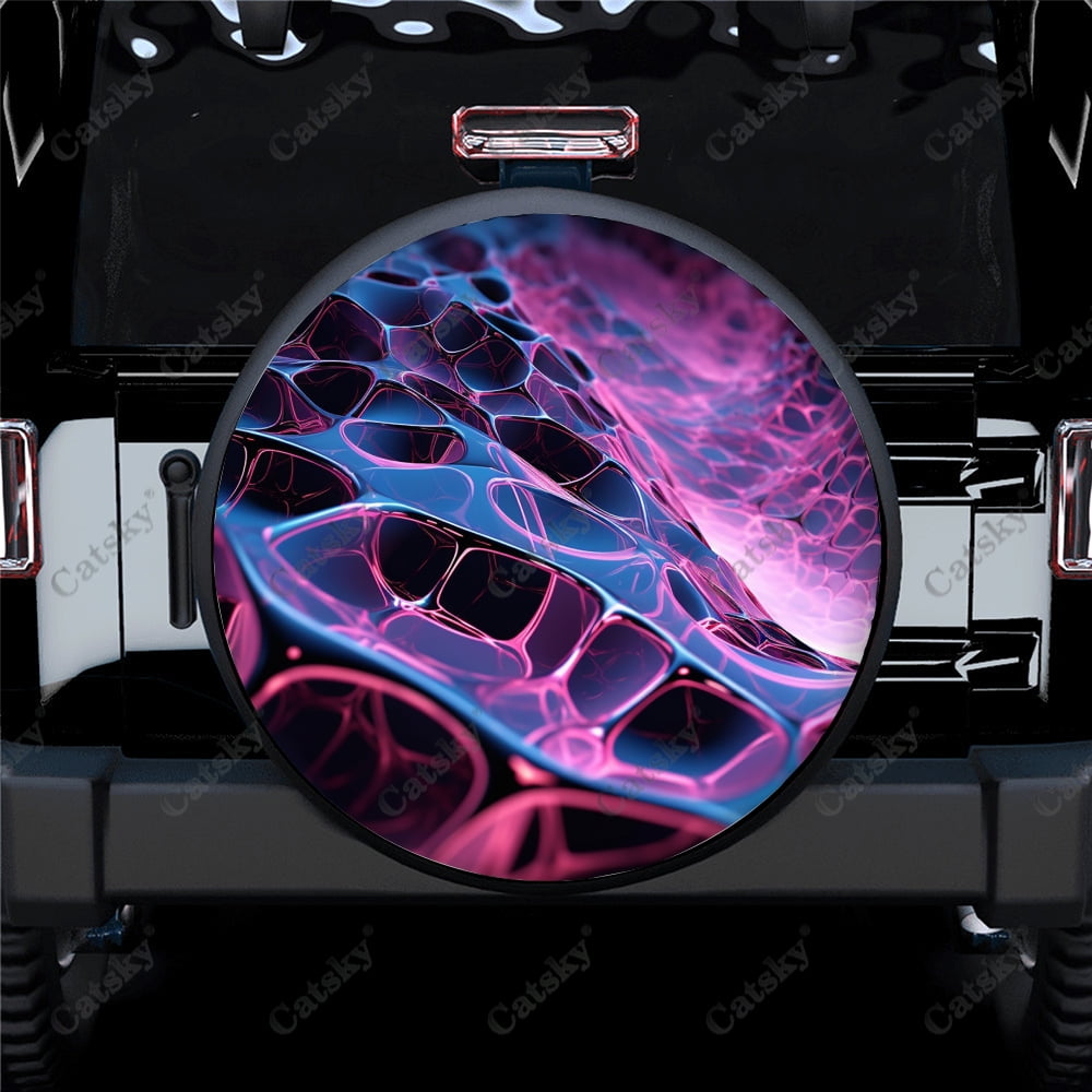 Abstract Pattern Design Polyester Universal Spare Wheel Tire Cover ...