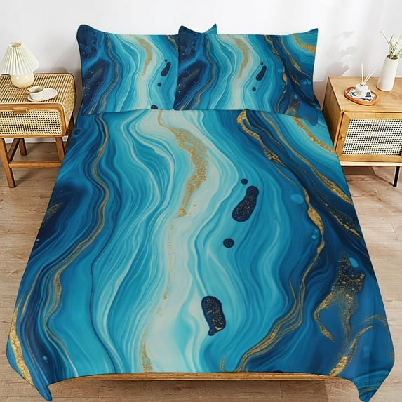 Abstract Pattern Duvet Cover 3pcs Set Themed Multicolor Polyester ...