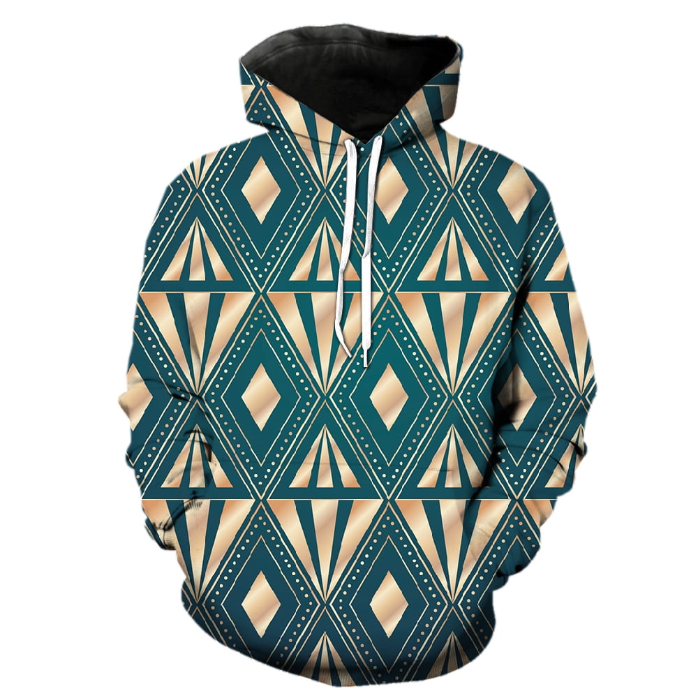 Abstract Pattern Men's Hoodies Streetwear Hip Hop Sweatshirts Tops ...