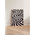 Abstract Pattern Print Wavy Poster Wavy Print Black White Print Simple ...