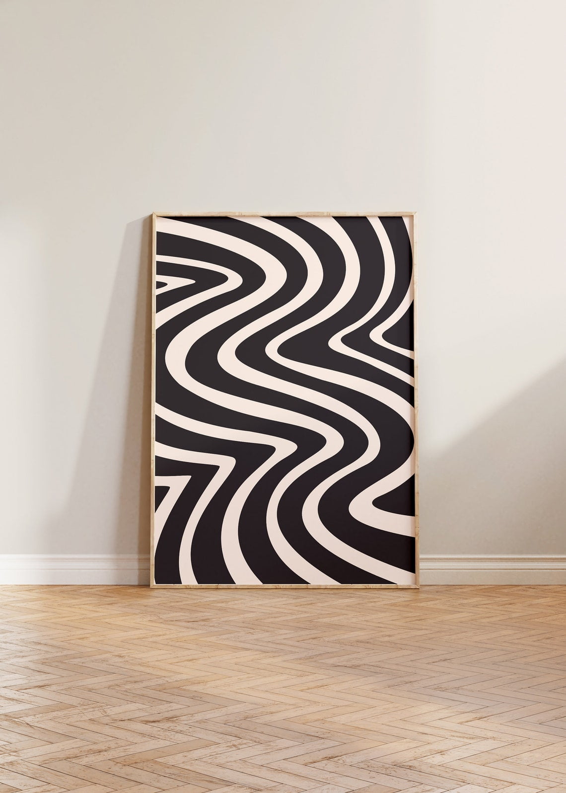 Abstract Pattern Print, Wavy Print, Wavy Print, Black White Print ...