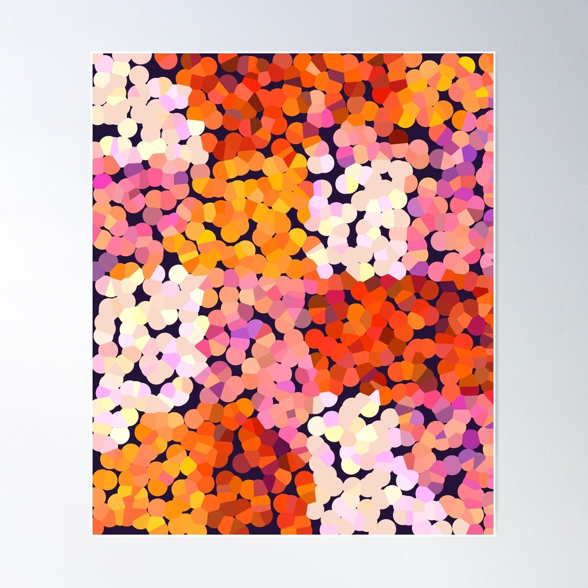 Abstract Pattern Warm Blush Pink, Lavender, Gold And Light Neutral ...