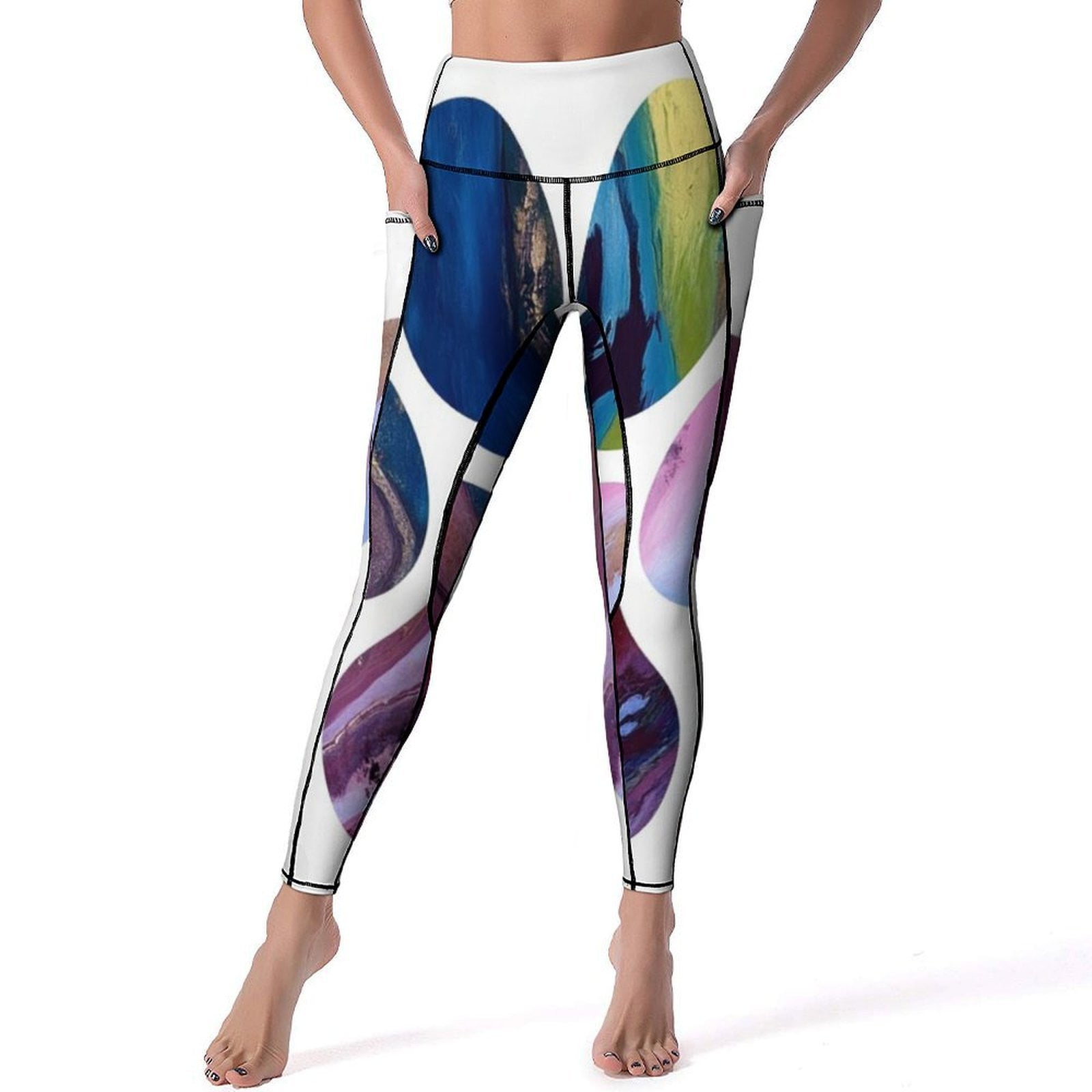 Abstract Paw Print Art Leggings Legging Gym Gym Pants Gym Clothing ...