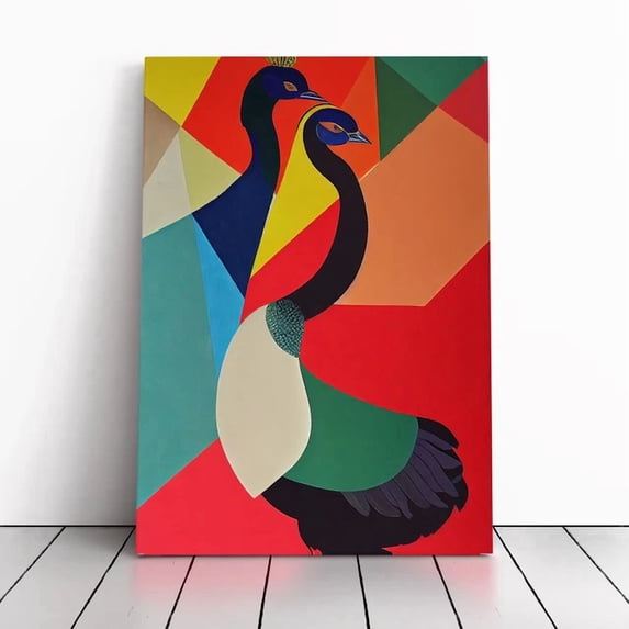 Abstract Peacocks No.2 Wall Art Print Home Office Decor Art Home Decor ...