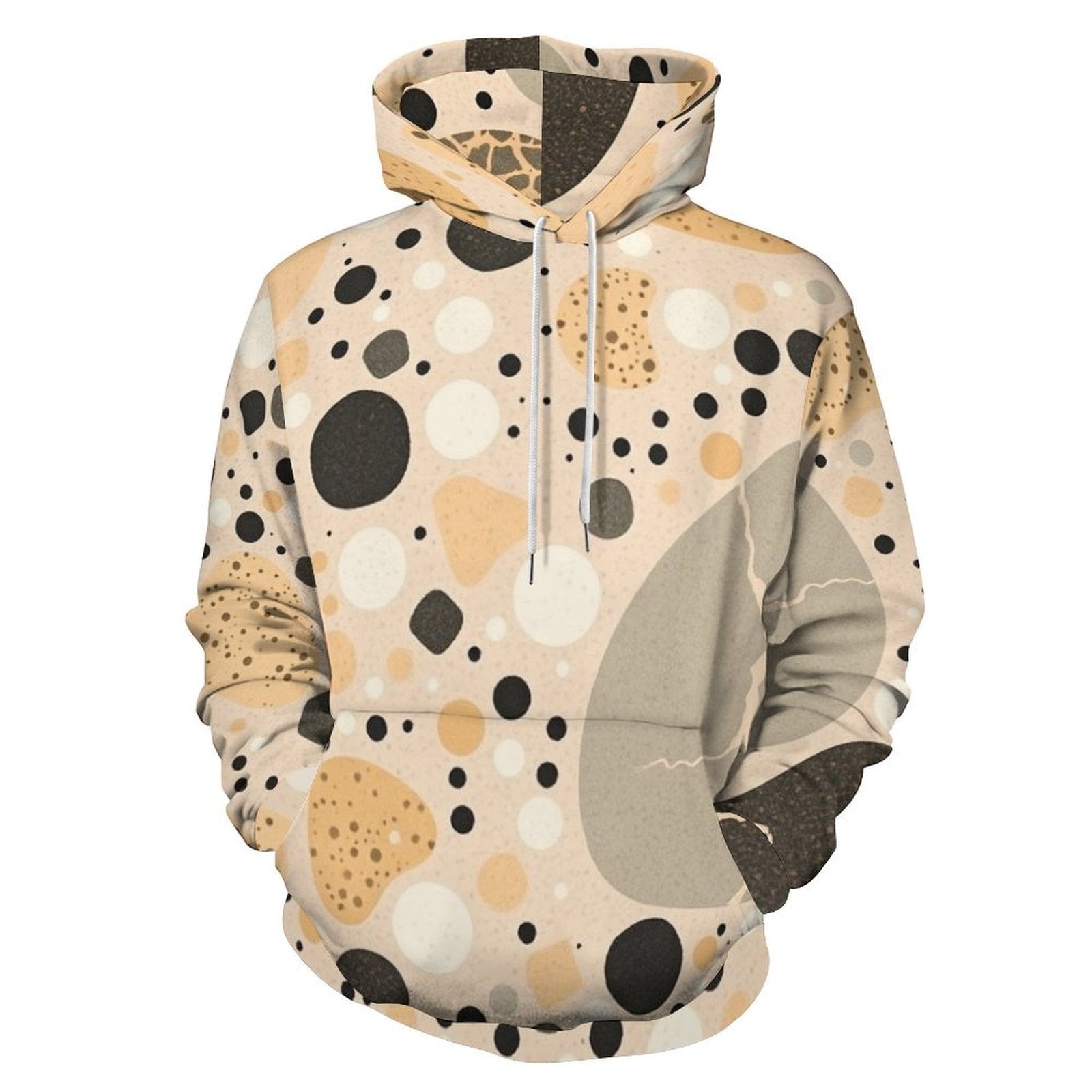 Abstract Pebble Pattern Hoodie Men Pullovers Hoodies Womens Clothing ...