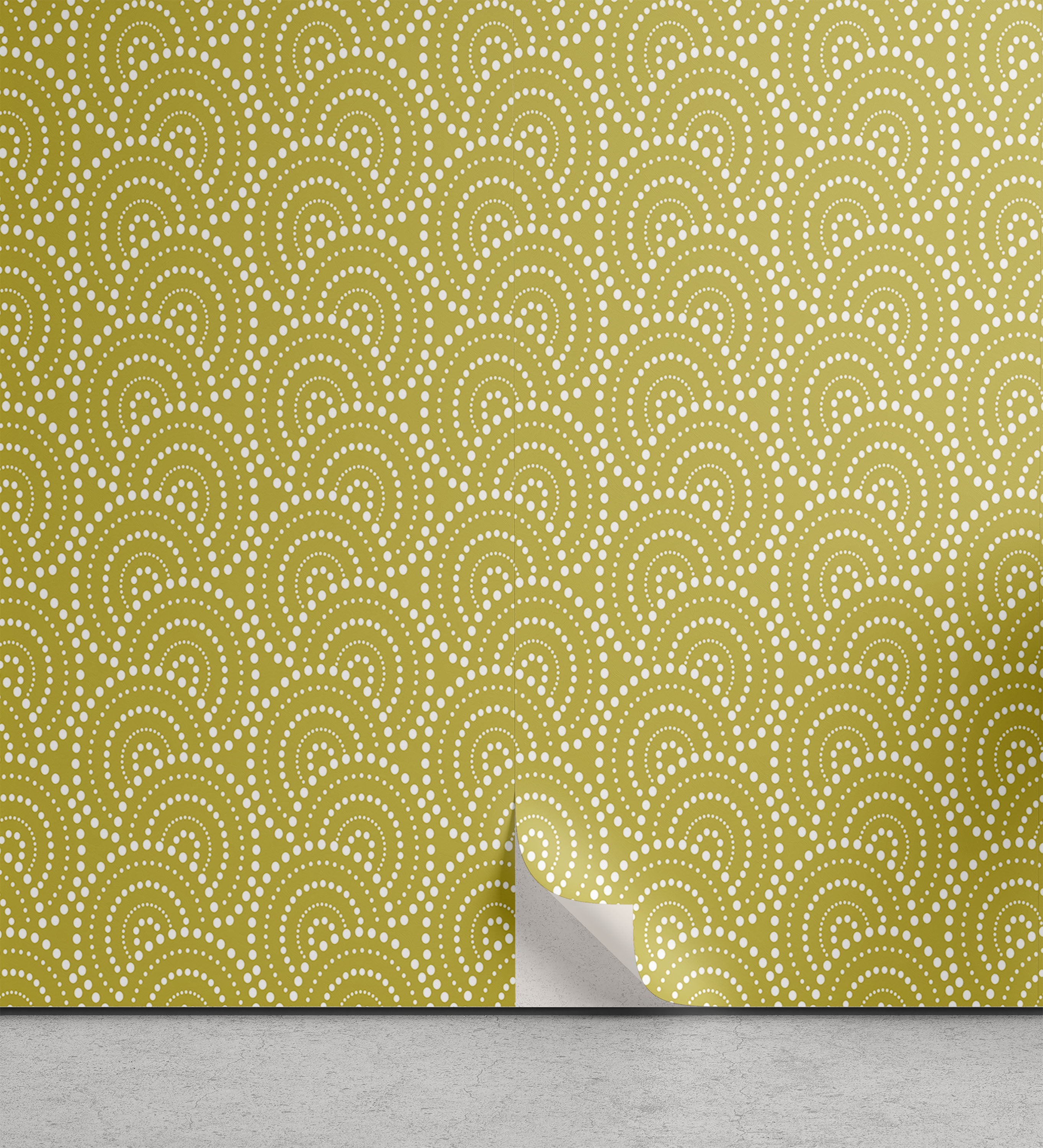 Abstract Peel & Stick Wallpaper, Contemporary Pattern of Polka Dots ...