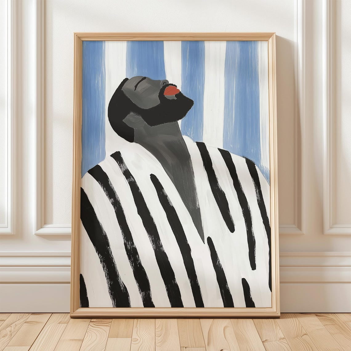 Abstract People Large Wall Art Contemporary Artwork Proud Afro Men ...