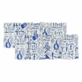 Abstract Physics Formula 2 Panels Kitchen Valance, Equations Blue ...
