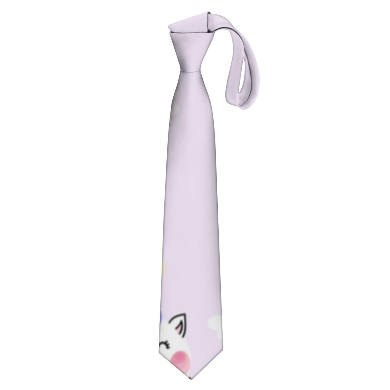 Abstract Pig Art Men's Necktie - Cute Farm Animal Print Satin Tie for ...